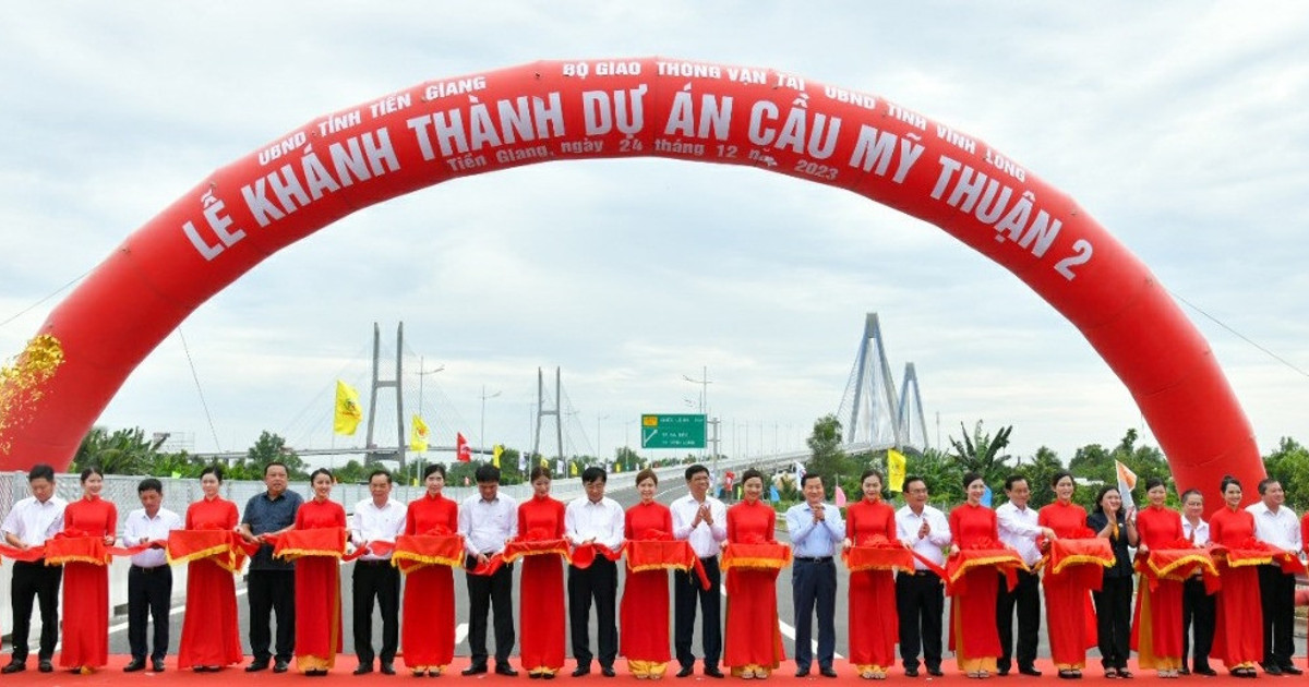 Khánh thành cầu Mỹ Thuận 2 và cao tốc Mỹ Thuận - Cần Thơ: Chỉ 2 giờ tới TP.HCM