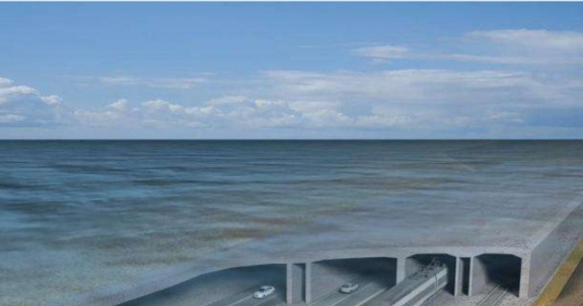 Đường sắt cao tốc dưới biển dài gần 80km, hơn 16km dưới lòng biển