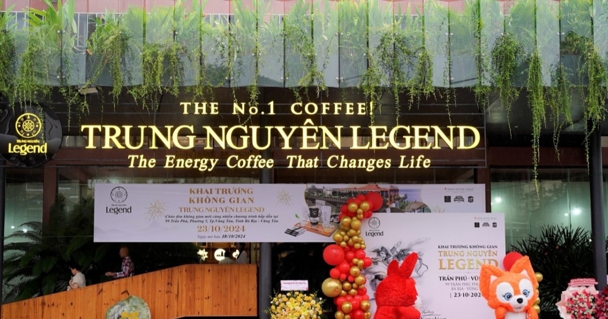 Đặng Lê Nguyên Vũ mở Trung Nguyên Legend đầu tiên tại Vũng Tàu
