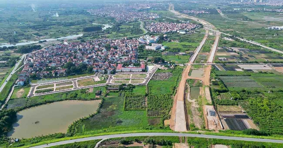 Vành đai 4 qua lô đất đấu giá hơn 100 triệu/m2 đã thành hình, hàng trăm ...