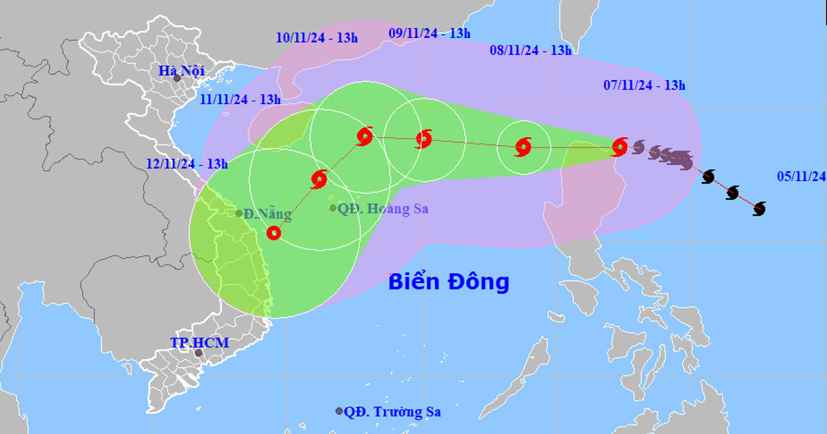 Bão Yinxing đạt mức cực đại, di chuyển 'lạ thường' tiến về Biển Đông