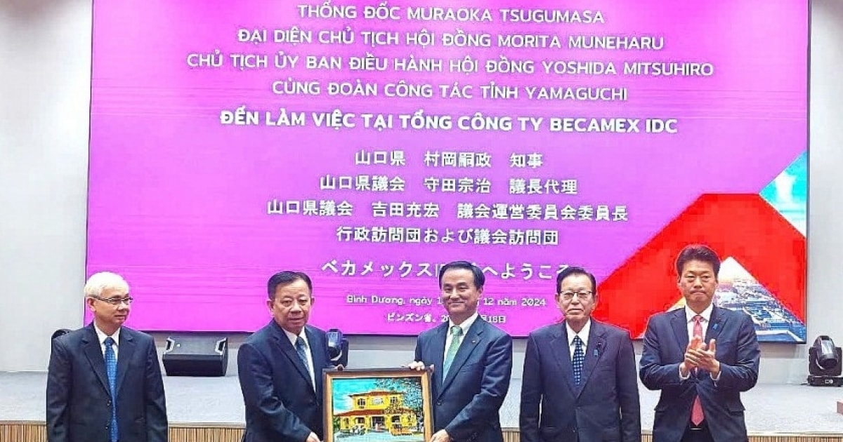 Becamex IDC (BCM) làm việc với Thống đốc tỉnh Yamaguchi, Nhật Bản