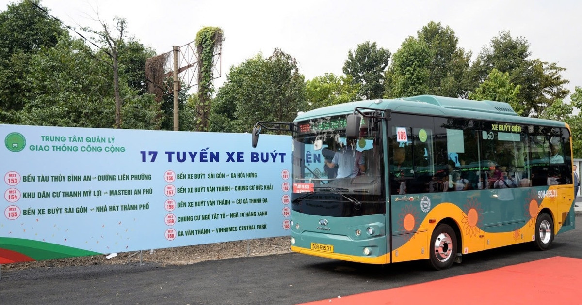 17 tuyến xe buýt nối các nhà ga tuyến metro số 1 chính thức lăn bánh