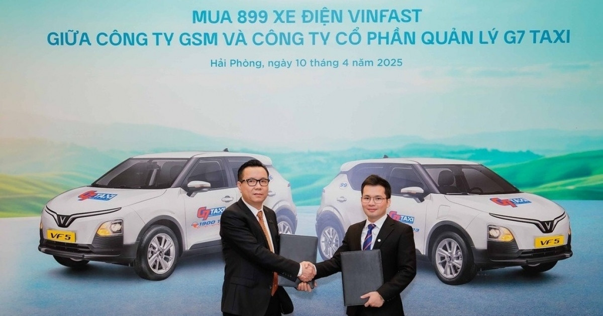 G7 vừa chốt đơn 899 xe điện của VinFast, bắt đầu chiến lược xanh hóa ...