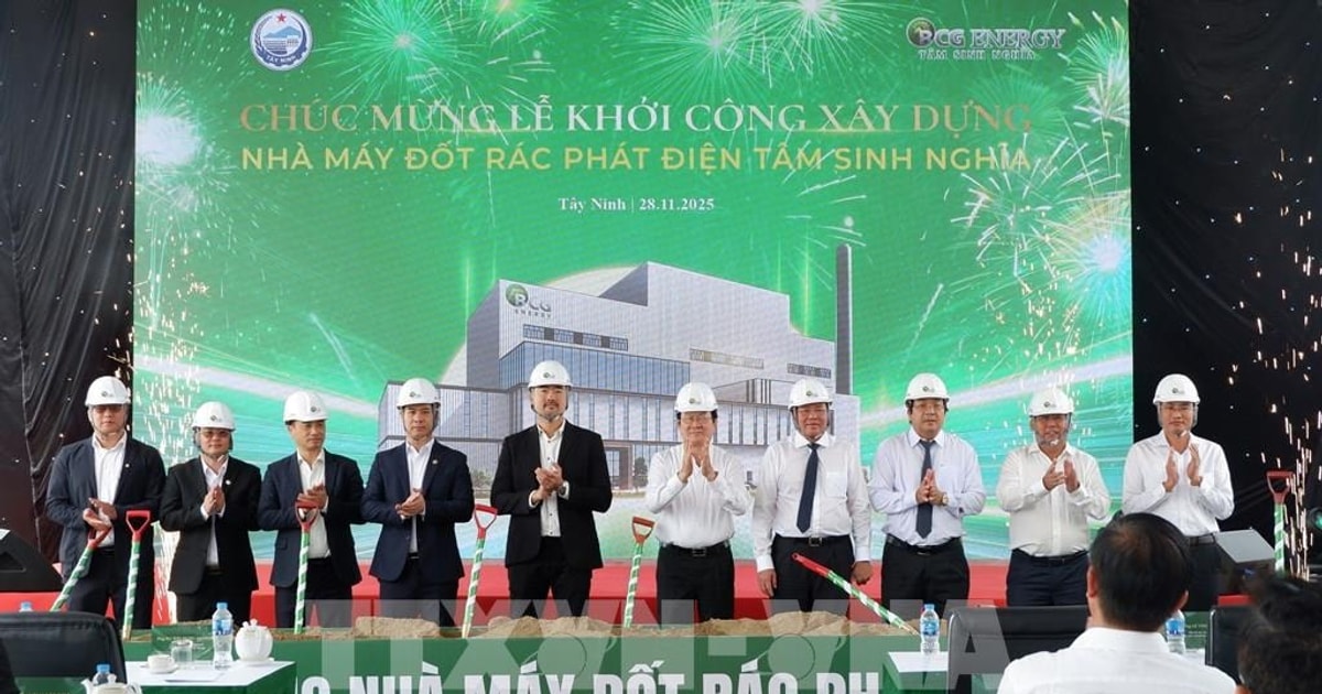 BCG Energy khởi công Nhà máy đốt rác phát điện Tâm Sinh Nghĩa tại Tây Ninh