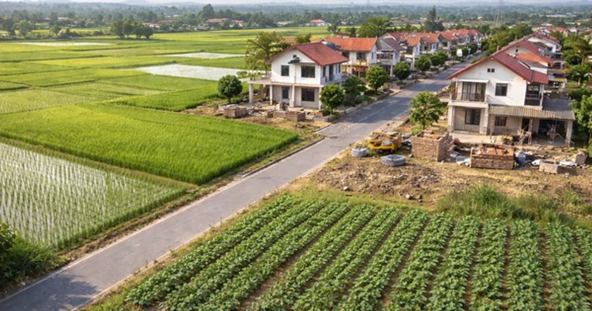 Từ ngày 1/1/2026, chi phí chuyển đổi đất nông nghiệp sang đất thổ cư sẽ ...