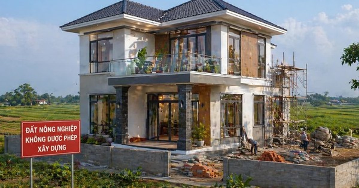 Từ bây giờ, có thể bị phạt đến 200 triệu nếu xây nhà trên đất nông nghiệp